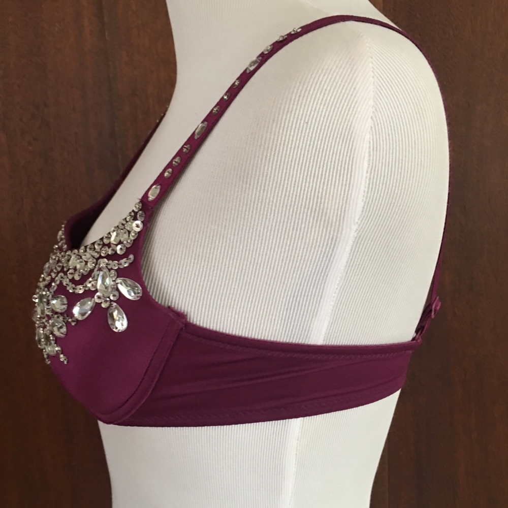 Bejeweled Bra 32b Crown Jewels Rhinestone... - Gem